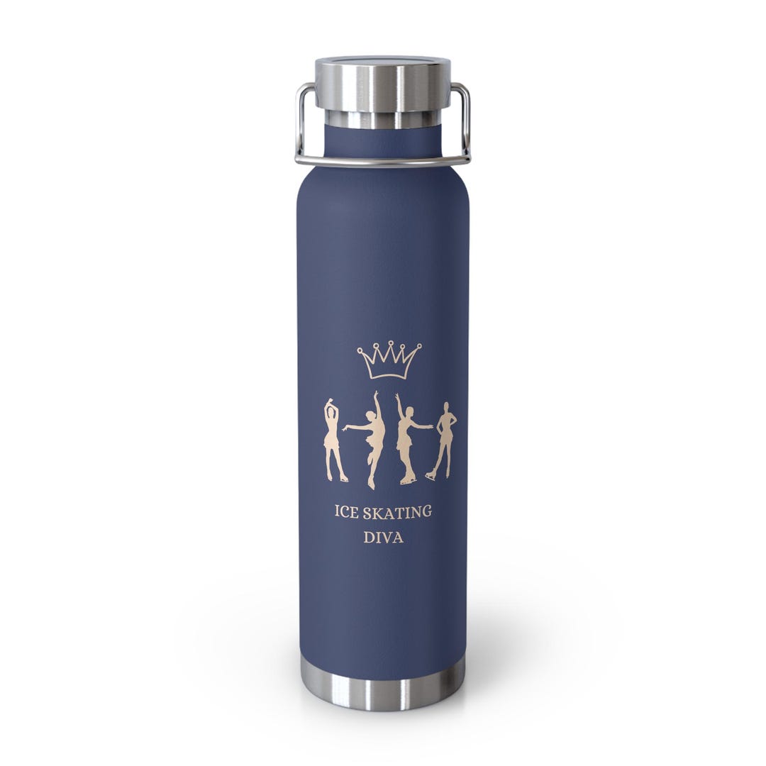 Ice Skating Diva Water Bottle: 22 Oz Copper Vacuum Insulated - Etsy