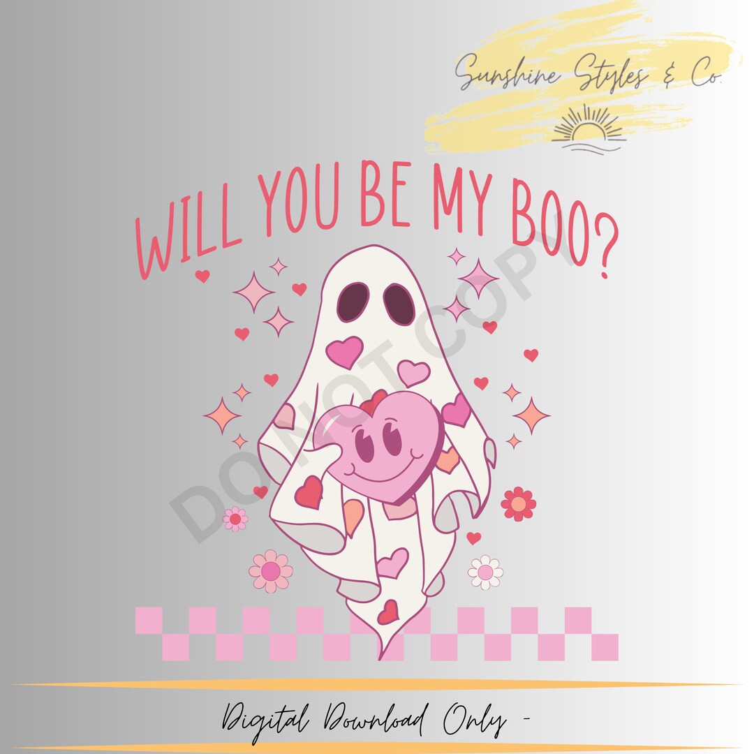 Will You Be My Boo?, PNG, Valentines PNG, Digital Download, DIY - Etsy