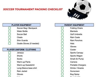 Printable Themed Packing Checklists Bundle Design 1 - Etsy