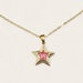 Pink Star Necklace - Etsy
