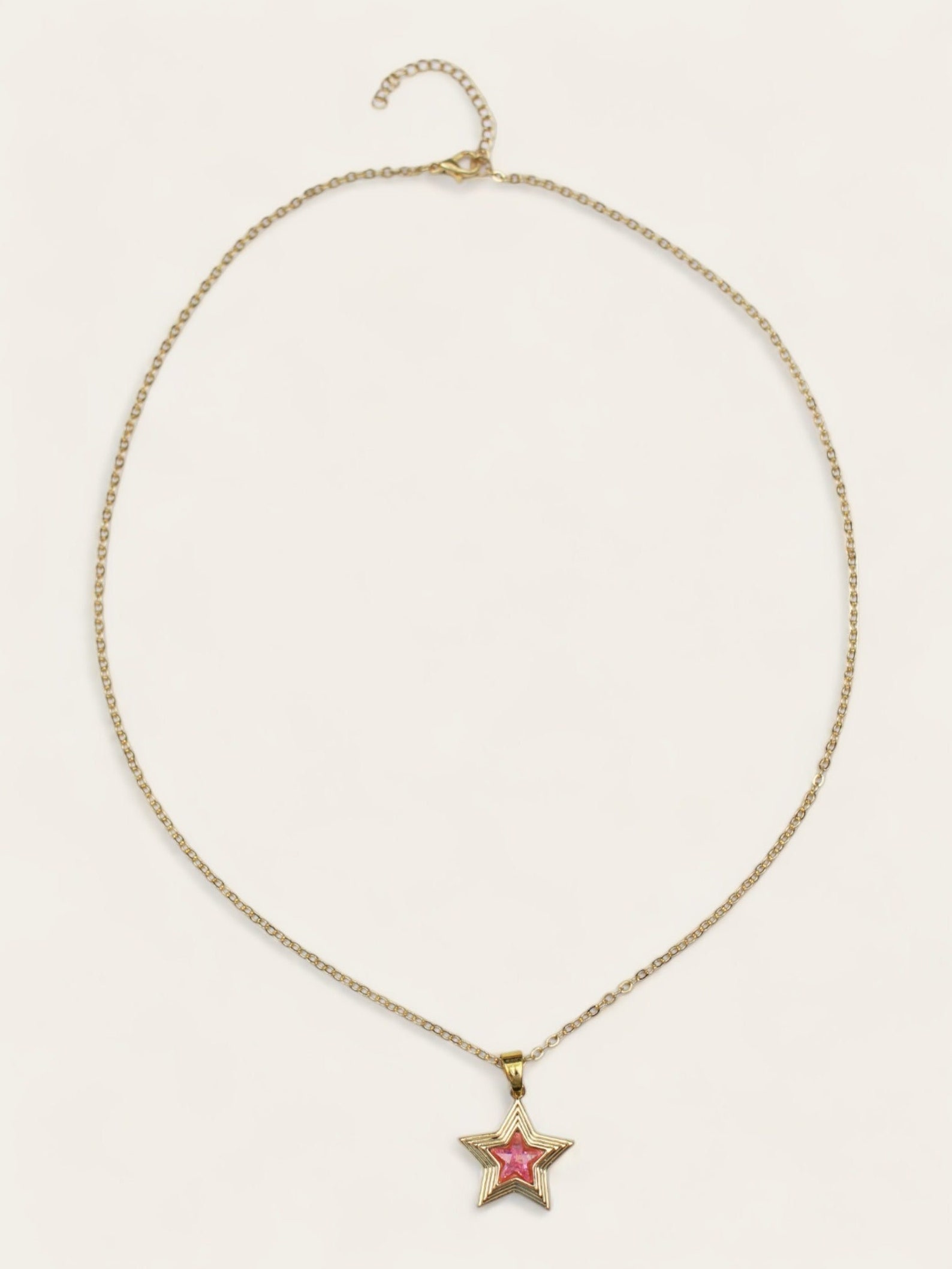 Pink Star Necklace - Etsy