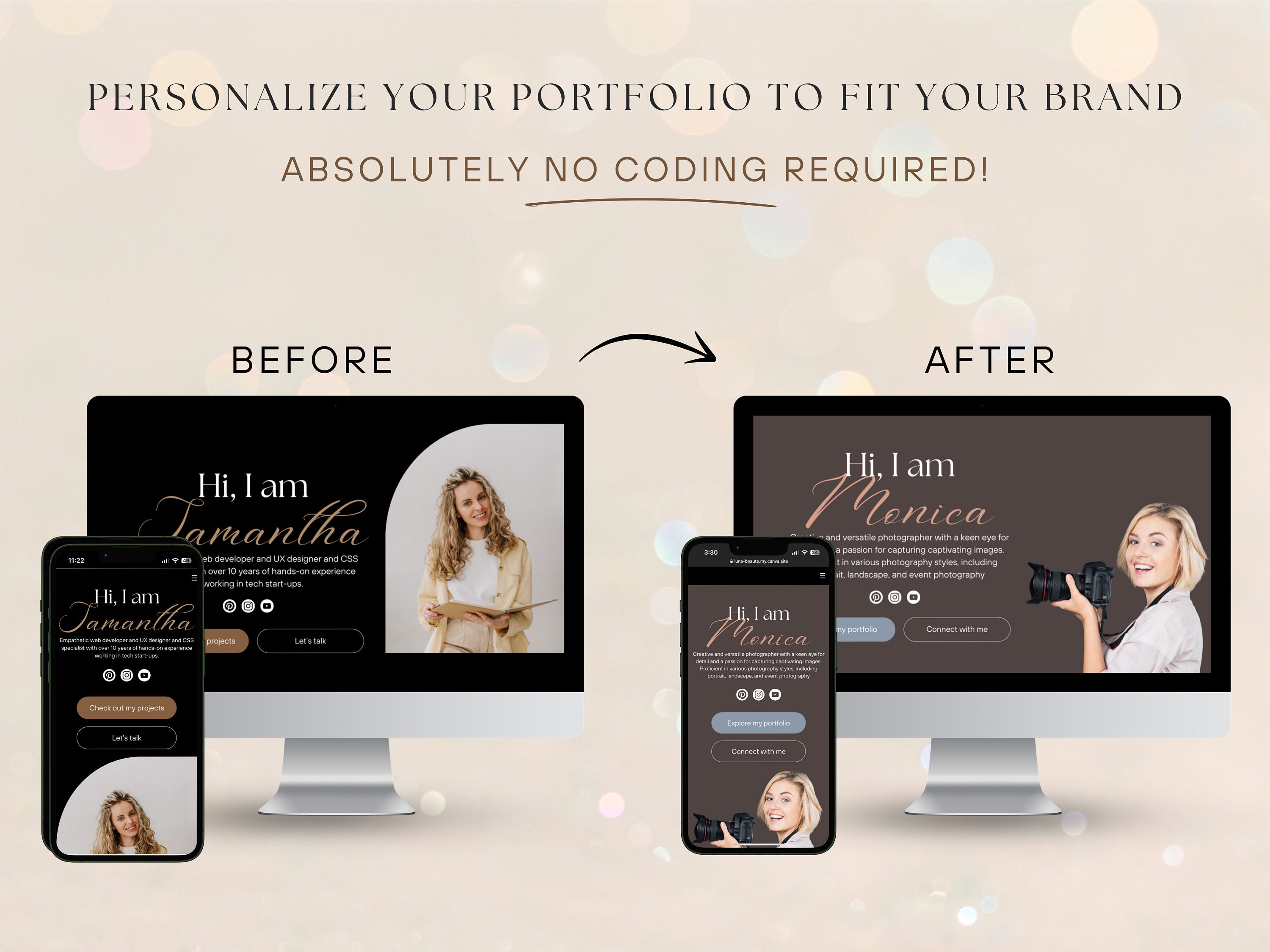 UX Design Portfolio Template Graphic Design Portfolio Website Editable ...