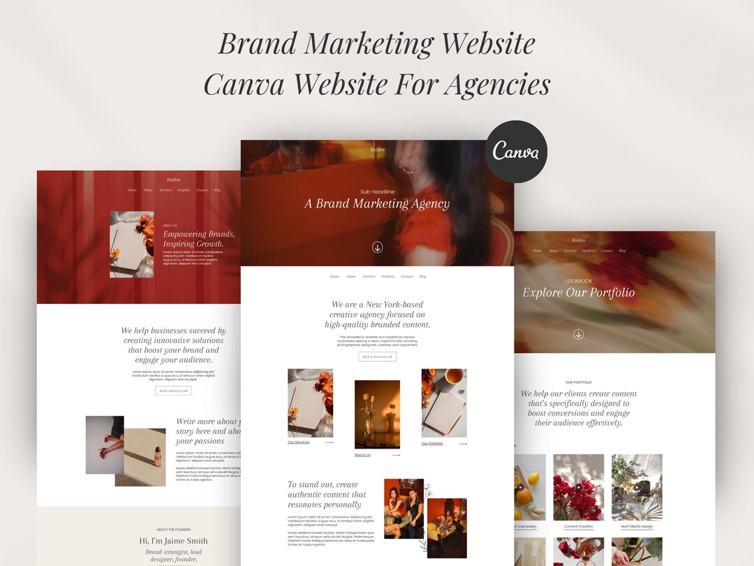 Creative Marketing Portfolio: Brand Marketing, Agency Website, Canva ...