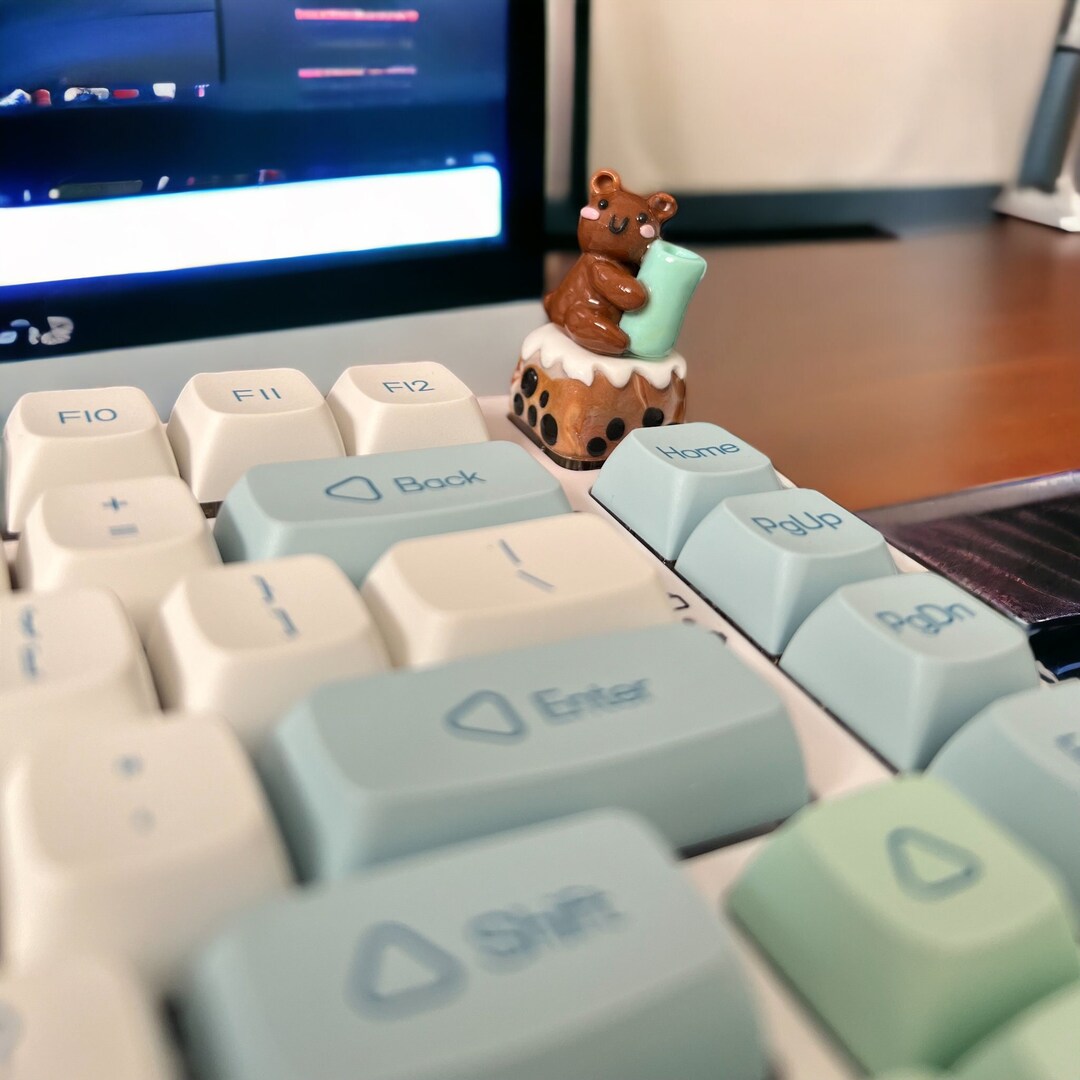 Cute Artisan Bubble Tea Key Cap - Etsy