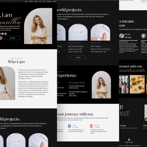 UX Design Portfolio Template Graphic Design Portfolio Website Editable ...