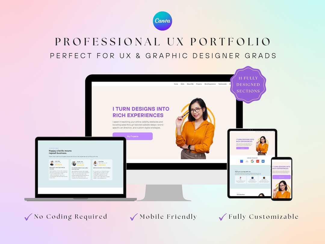 Graphic Designer Portfolio Website UX Designer Portfolio Template ...