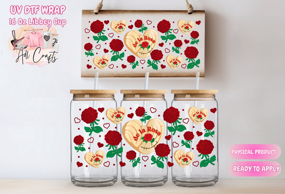 Uv Dtf Wrap Physical Product Mazapan Roses Mazapan Red Roses - Etsy