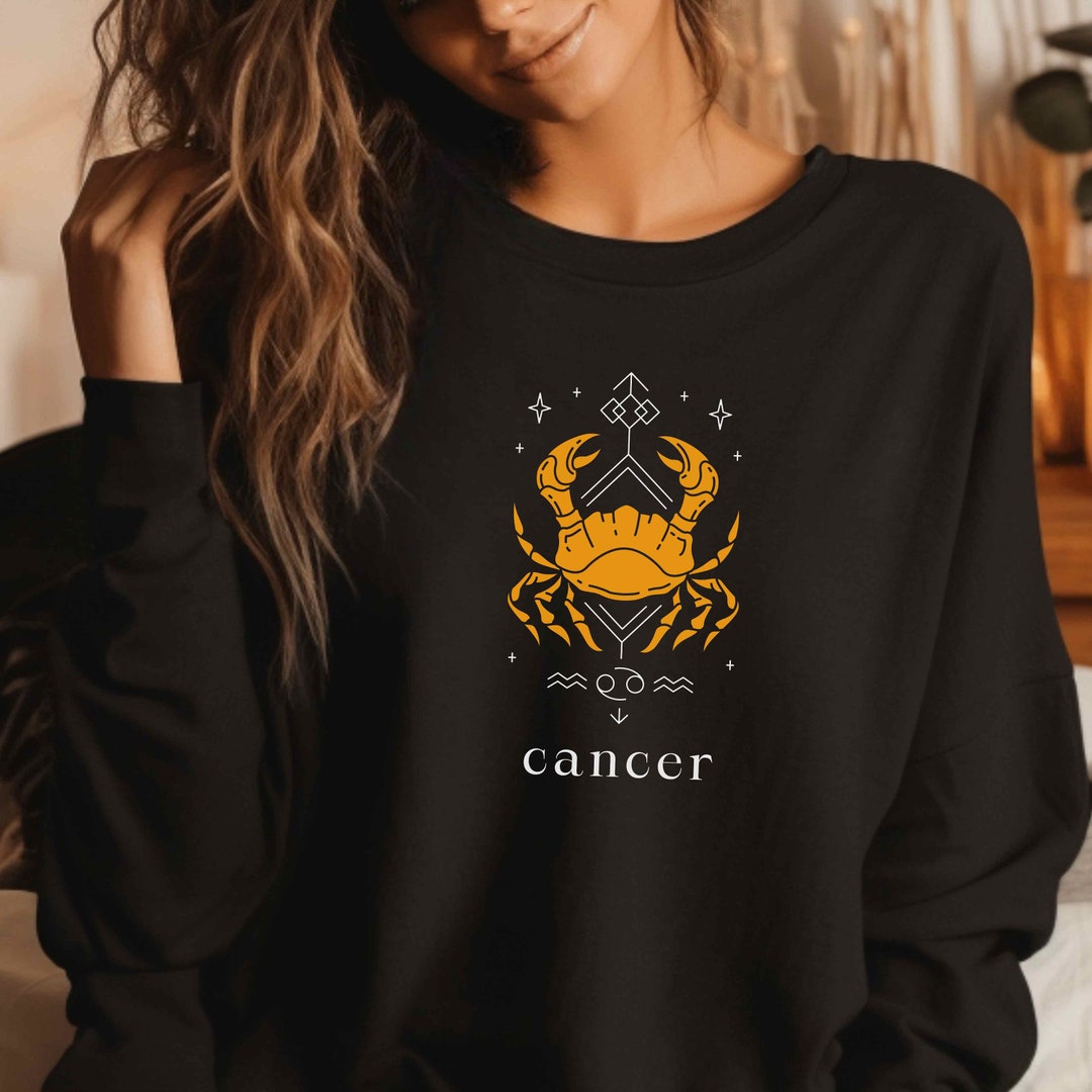 Cancer Zodiac Crewneck Sweatshirt, Gift for Best Friend, Astrology Gift ...