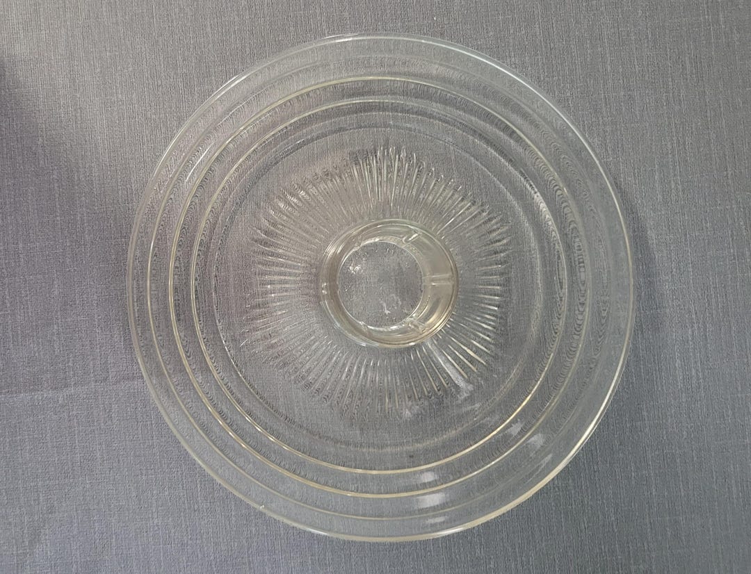 1937 Louis A LEPPKE Safe Serving Lunch Plate Glass Clear - Etsy