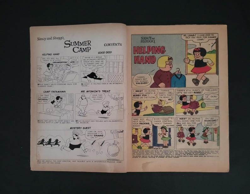 Vintage, “summer Camp: Nancy and Sluggo” No.45 - Etsy