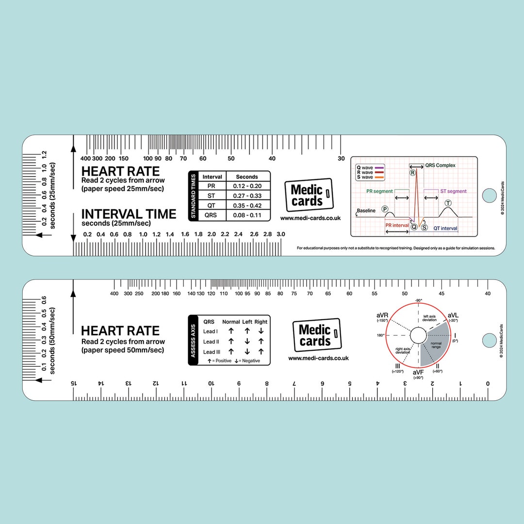 ECG Ruler - Etsy