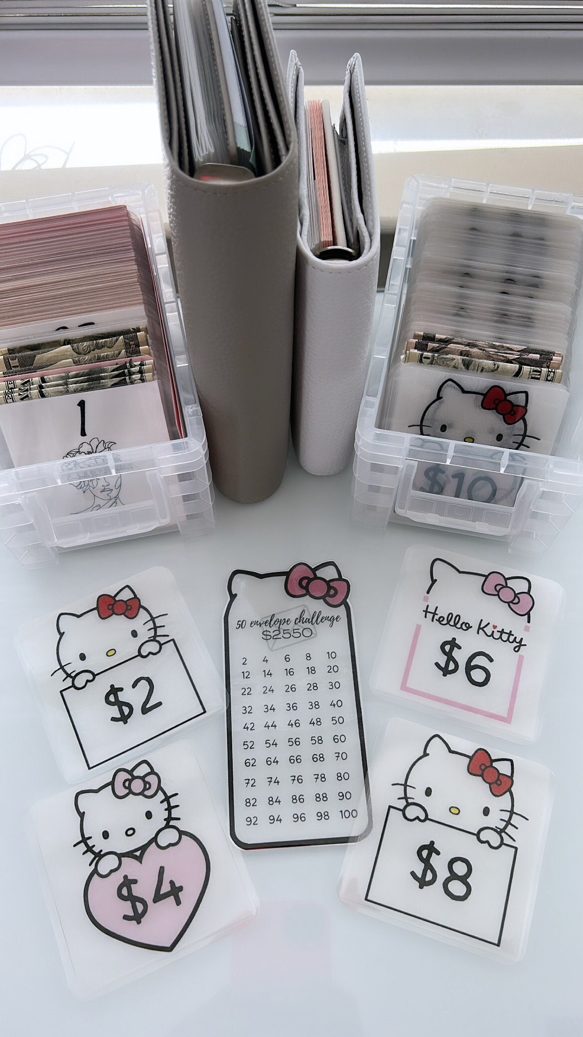 Hello Kitty Themed Savings Challenge Box - Etsy