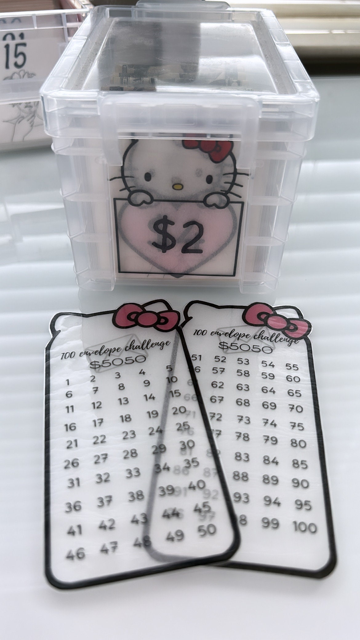 Hello Kitty Themed Savings Challenge Box - Etsy