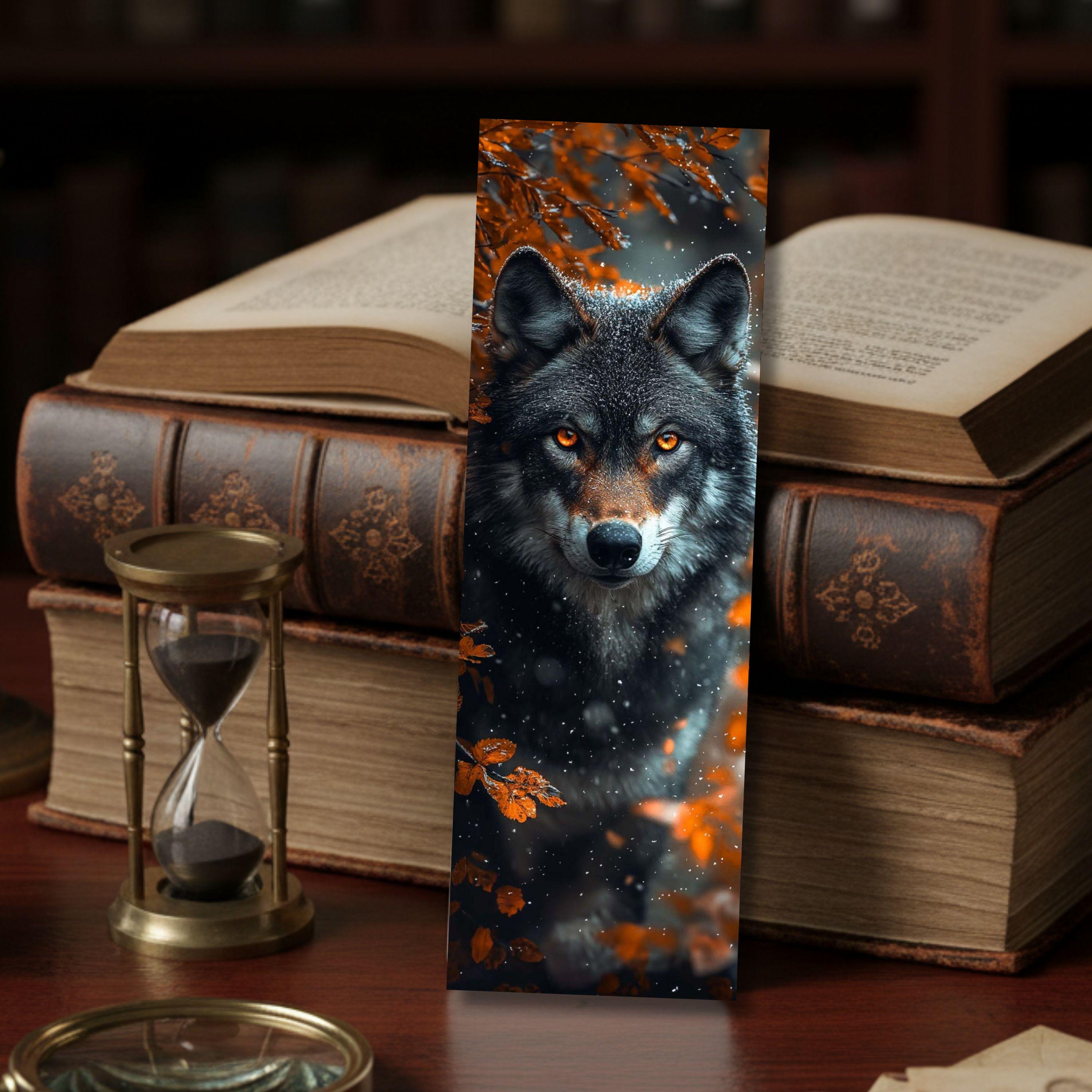 Wolf Bookmark Set | Mystic Wolves Page Marker With Tassel | Epic ...