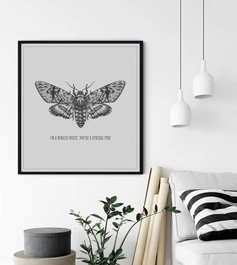 Sleep Token Print, Im A Winged Insect You're a Funeral Pyre, Sleep ...