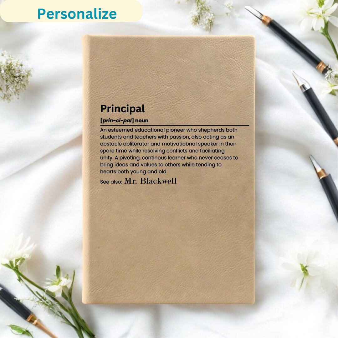 Principal Appreciation Gift, Teacher Gratitude Keepsake, School Leader ...