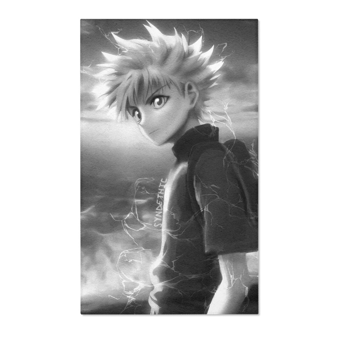 Killua Zoldyck Hunterxhunter Rug Anime Rugs Hunterxhunter - Etsy