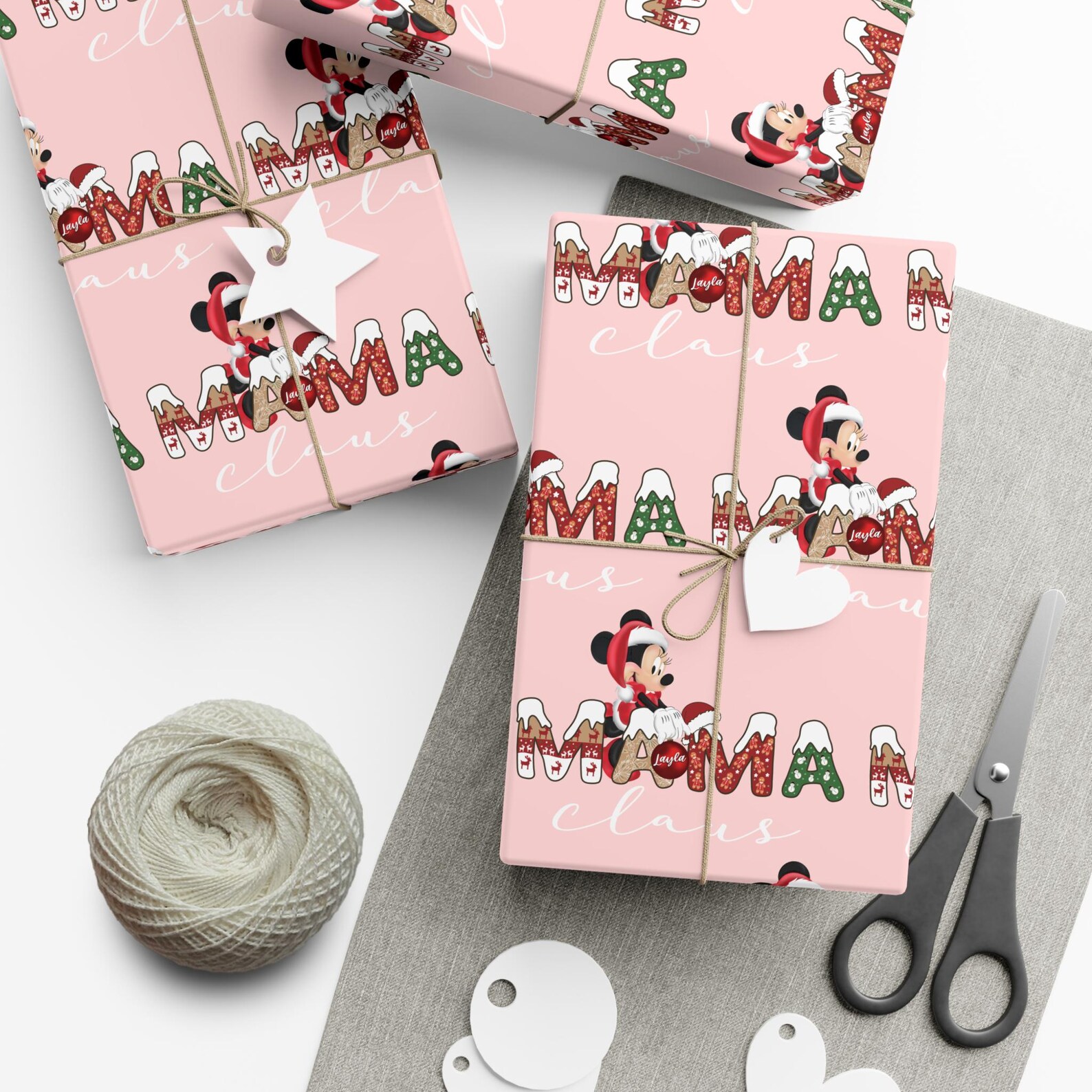 Wrapping Papers Mama Minnie Merry Christmas, Custom Mama Christmas ...