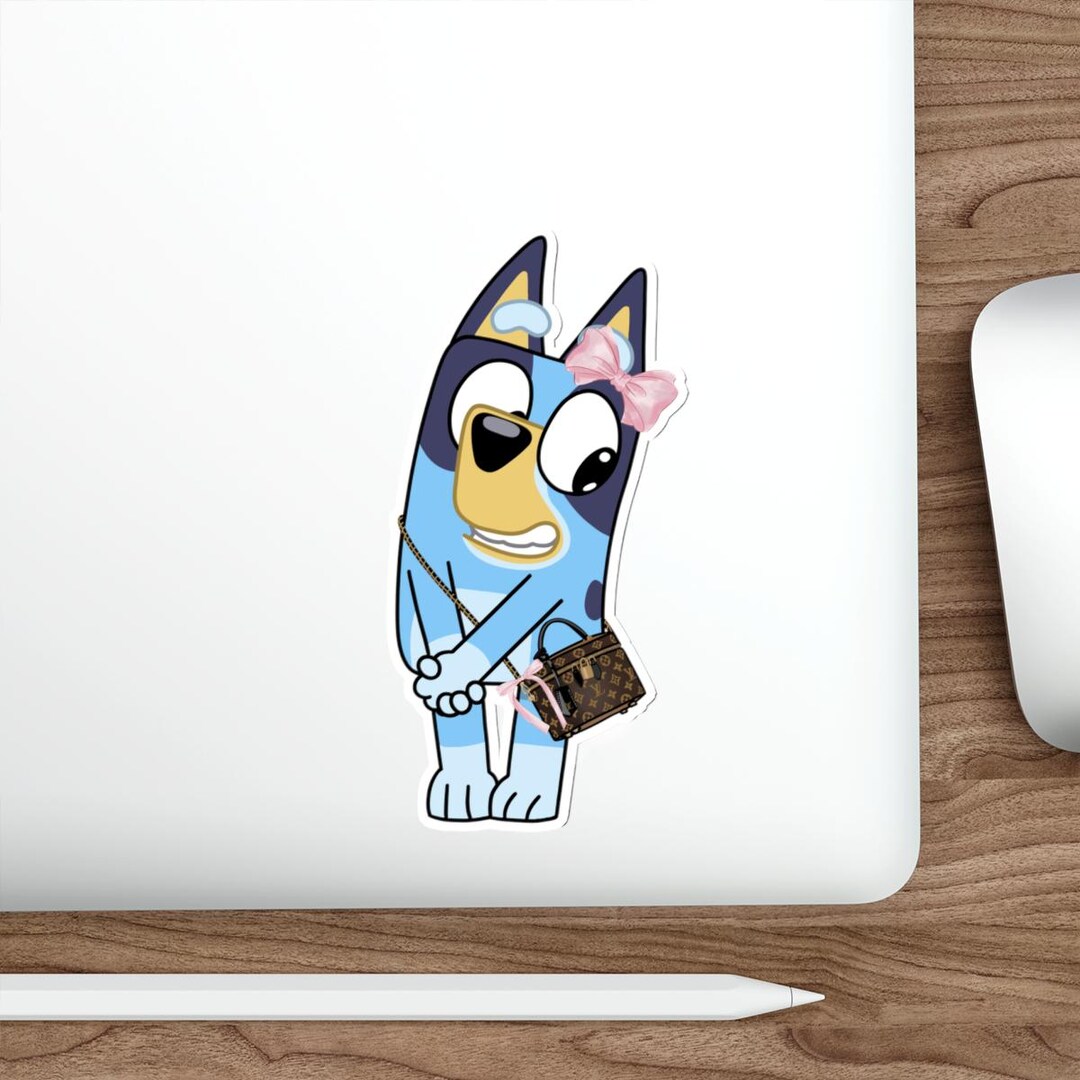 Bluey Fashion Sticker Waterproof, Bluey Fashionista, Bluey Runway ...