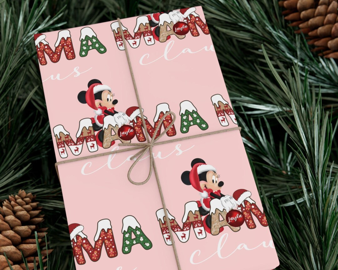 Wrapping Papers Mama Minnie Merry Christmas, Custom Mama Christmas ...