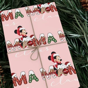 Wrapping Papers Mama Minnie Merry Christmas, Custom Mama Christmas ...