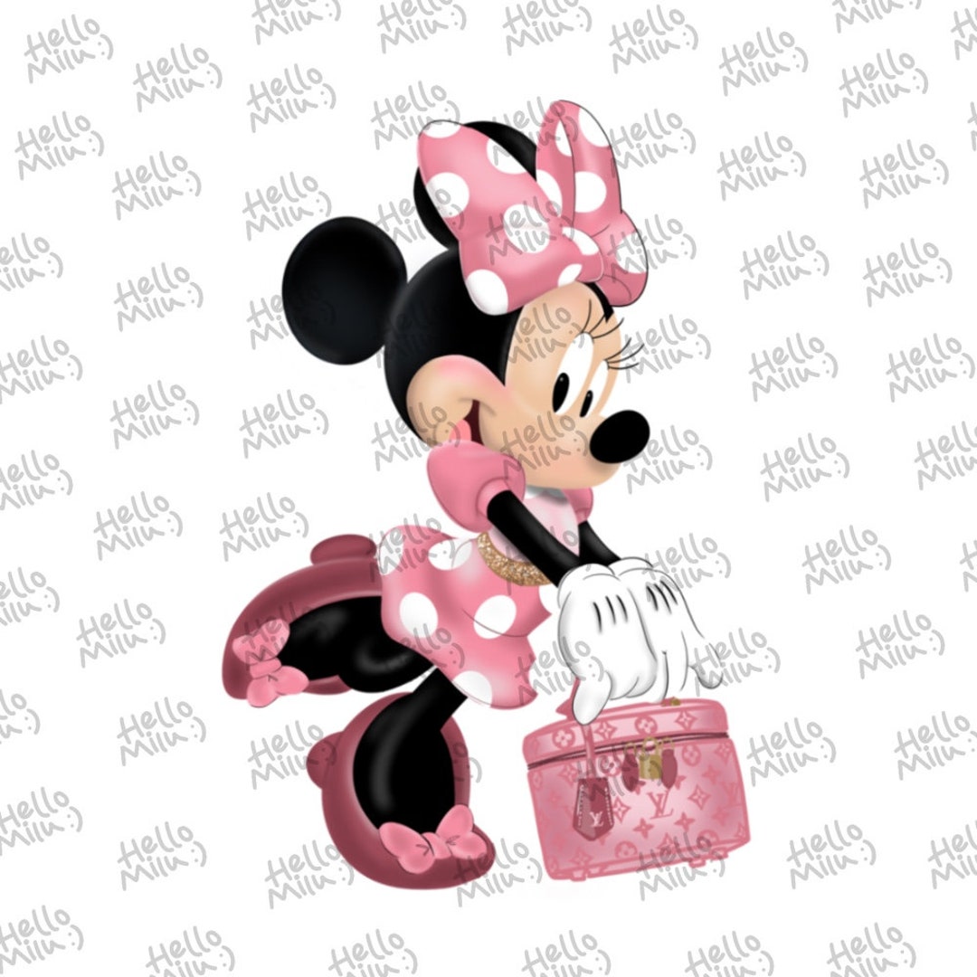 Minnie Mouse Bag Party Baby Pink Digital Download SVG PNG Digital ...