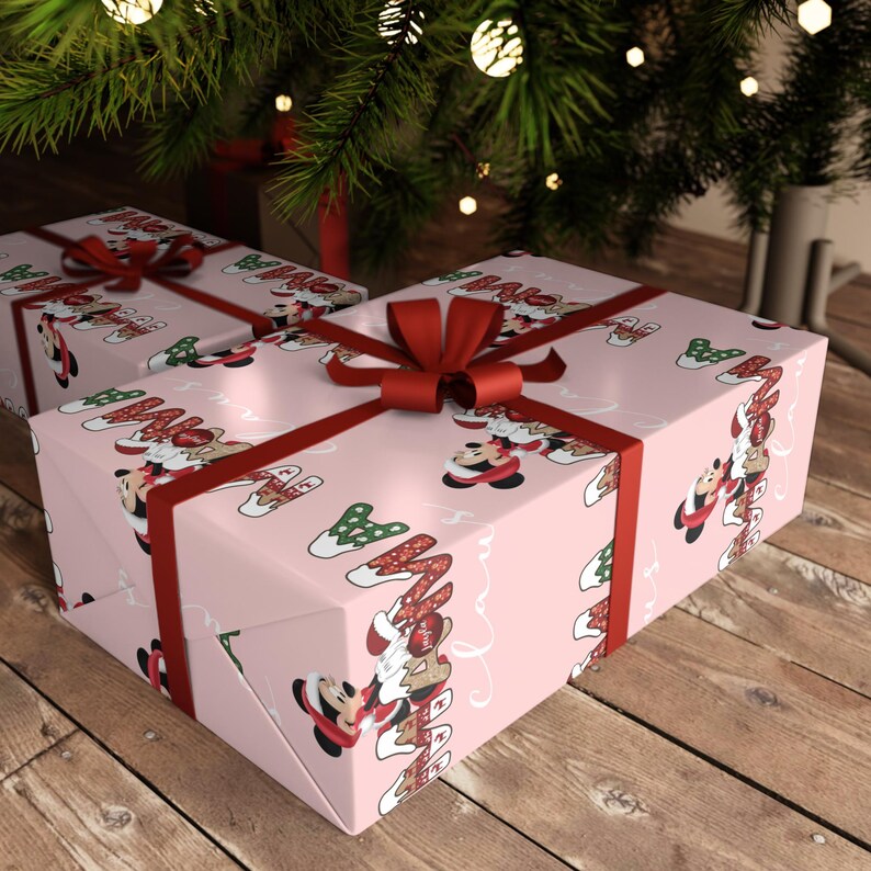 Wrapping Papers Mama Minnie Merry Christmas, Custom Mama Christmas ...