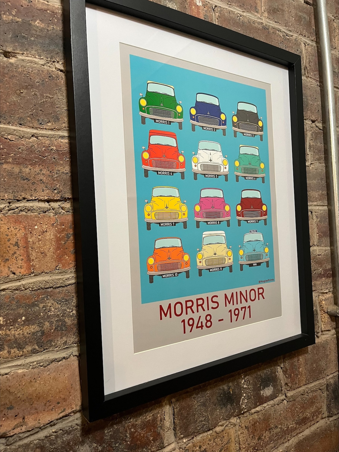 Morris Minor 1948 - 1971 Poster Print - Austin BMC Morris British Art ...