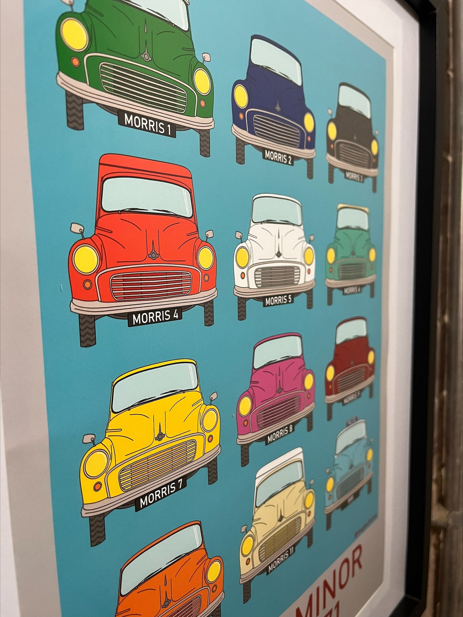 Morris Minor 1948 - 1971 Poster Print - Austin BMC Morris British Art ...