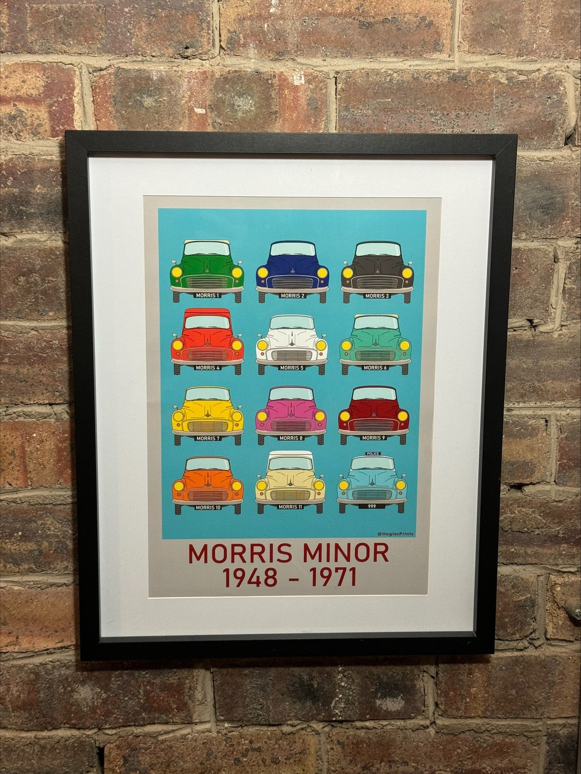 Morris Minor 1948 - 1971 Poster Print - Austin BMC Morris British Art ...