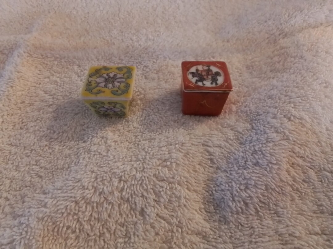 Antique Chinese Small Ceramic Boxes - Etsy