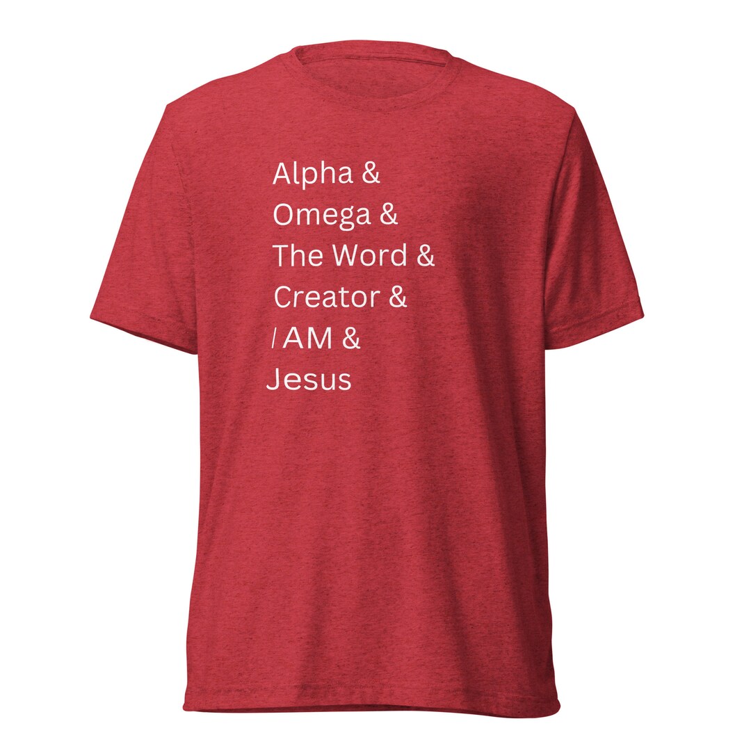 Alpha & Omega Names of God List Series Short Sleeve - Etsy