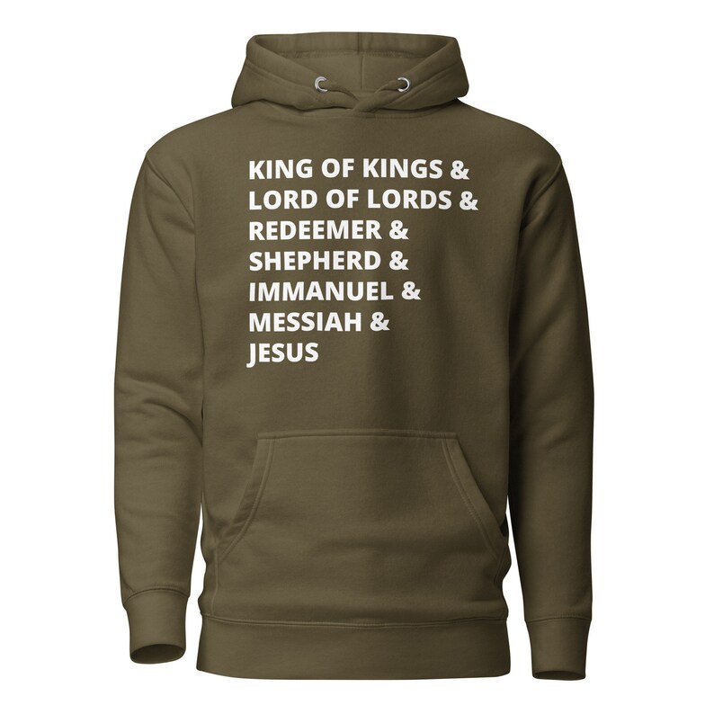 Bold Type - King of Kings - Name List Series - Hoodie - Etsy
