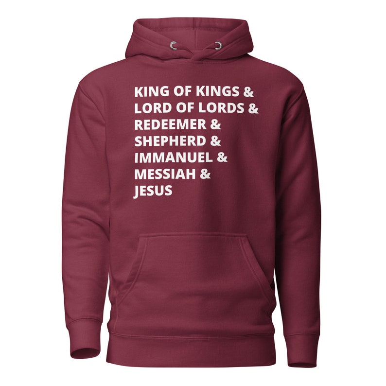 Bold Type - King of Kings - Name List Series - Hoodie - Etsy