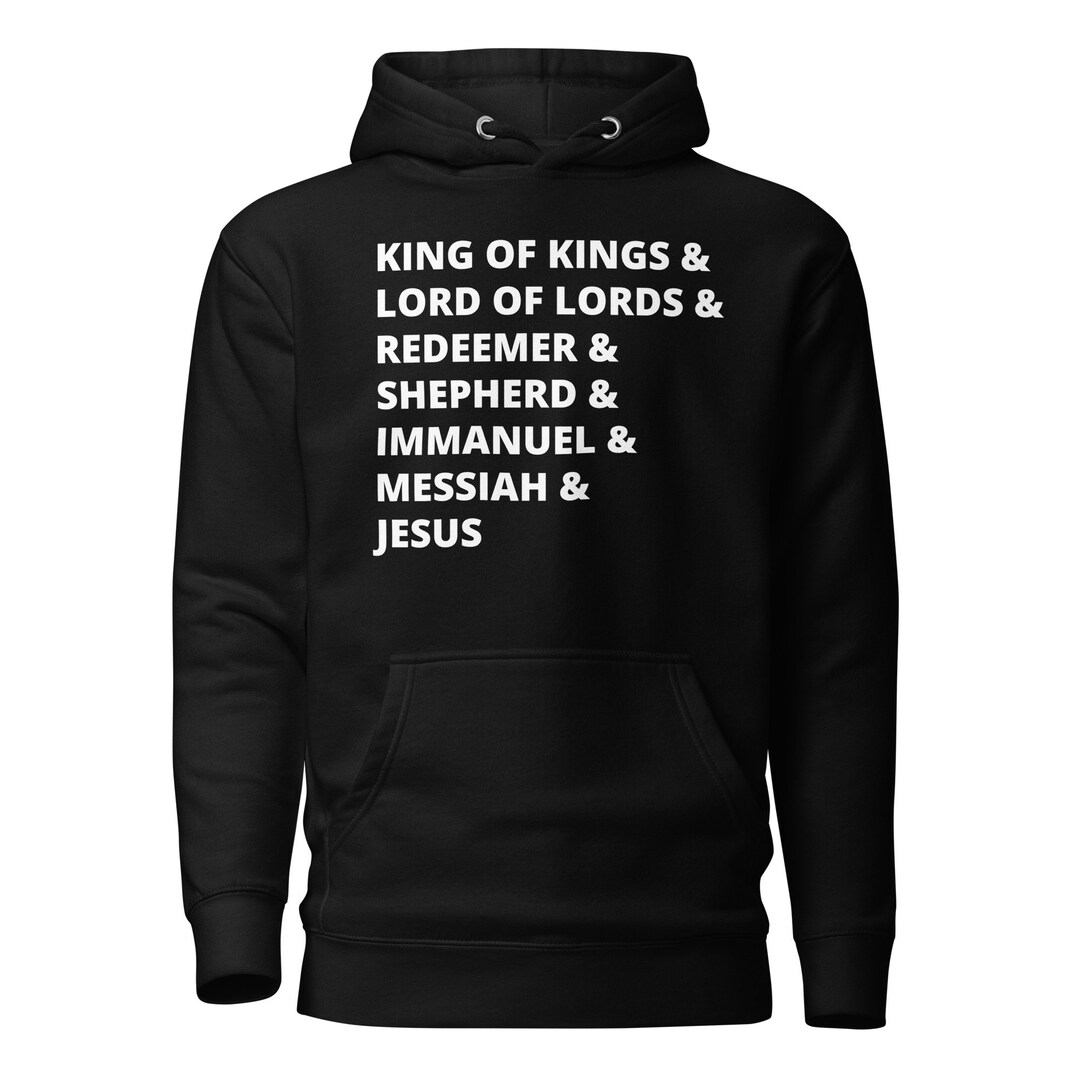 Bold Type - King of Kings - Name List Series - Hoodie - Etsy