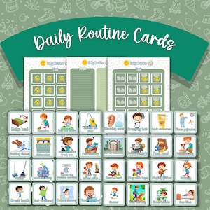 Chore Chart for Kids Chore Chart Printable Daily Routine Cards - Etsy