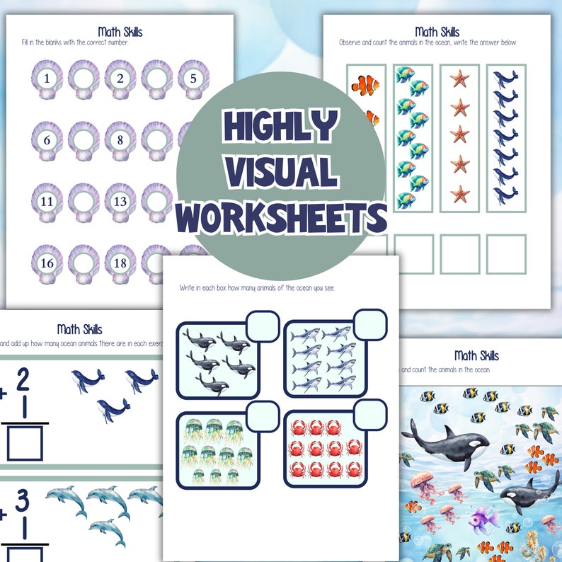 Kinder Math PDF Math Preschool Worksheets Curriculum Busy Books for ...