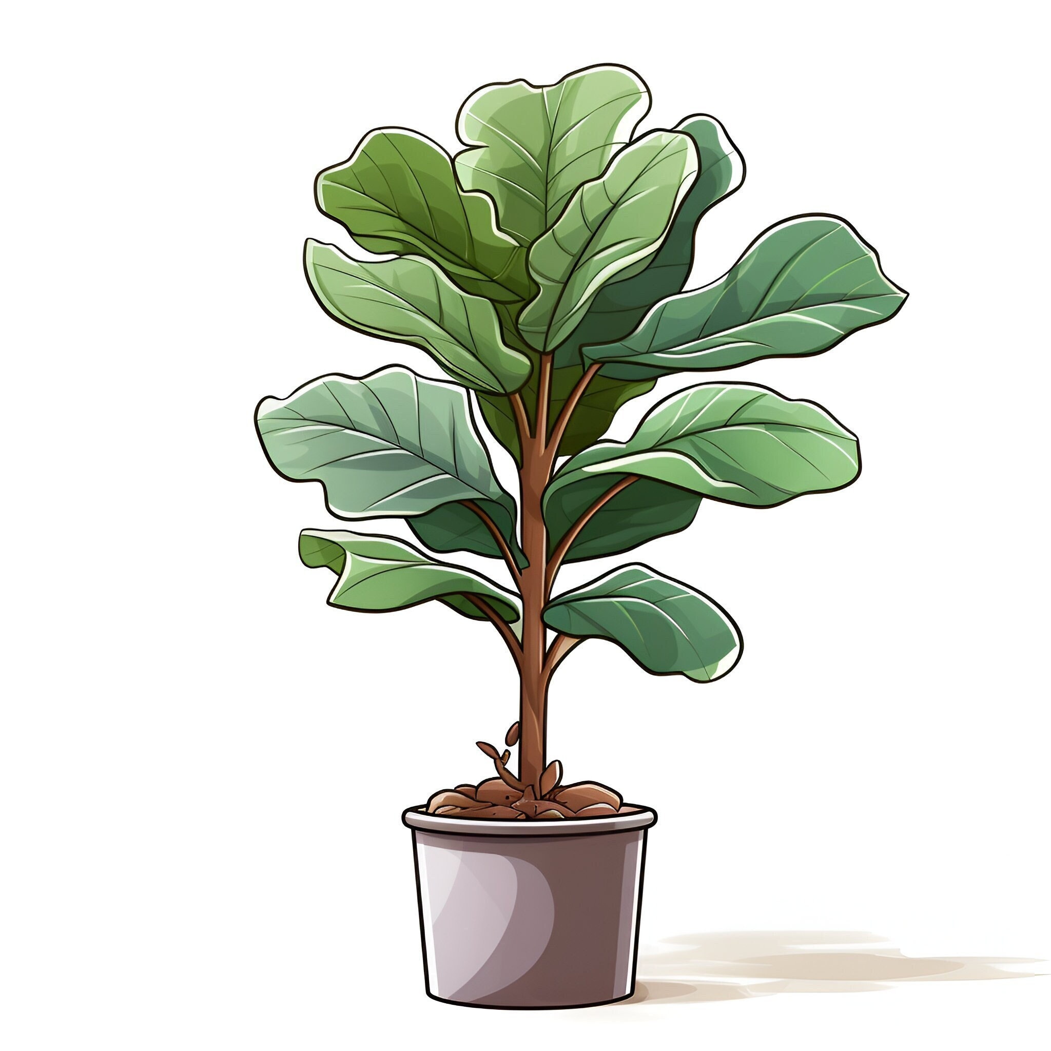 Fig Tree PNG Download Only, Digital Artwork, Not a Real Plant. - Etsy