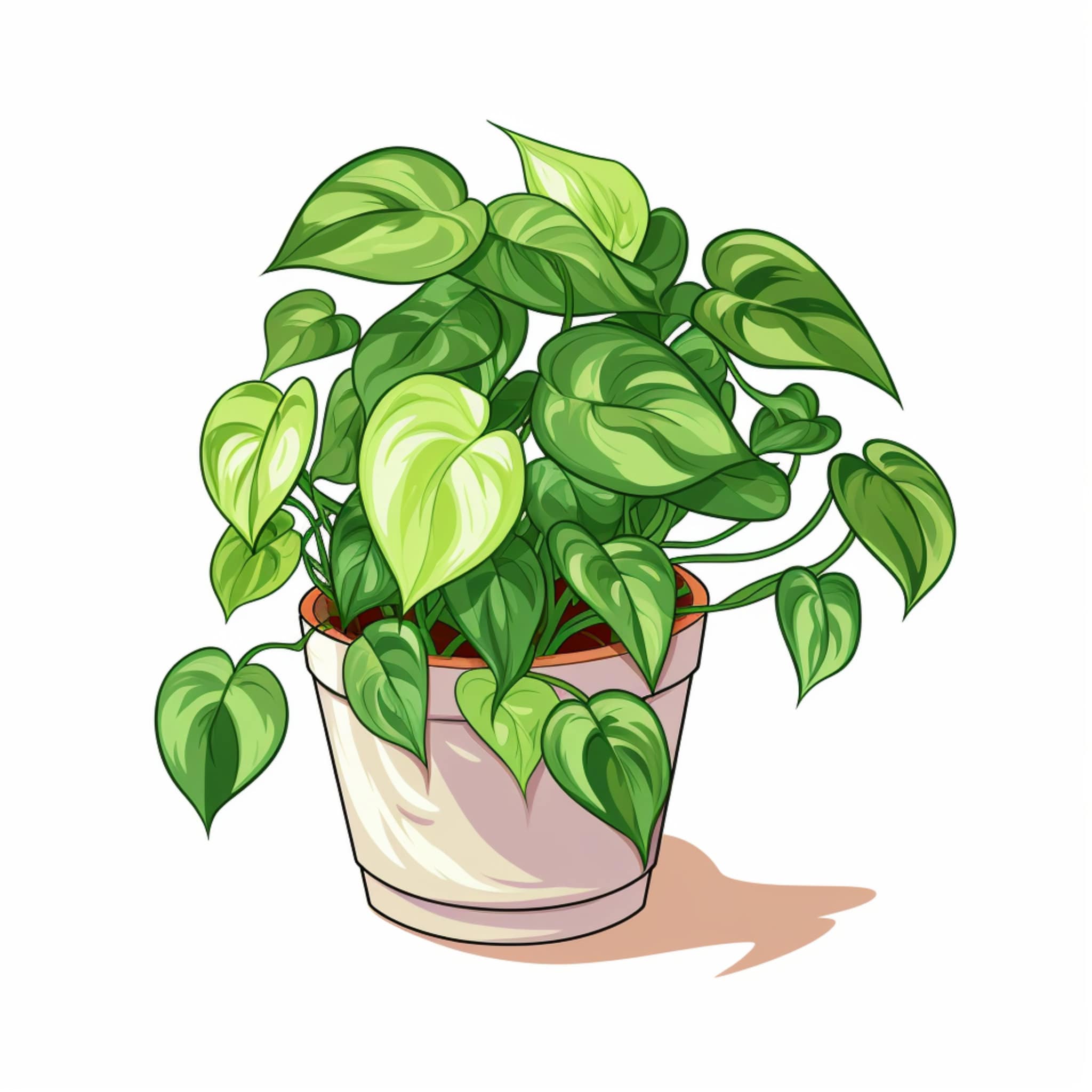 Pothos Plant PNG Download Only, Digital Artwork, Not a Real Plant. - Etsy
