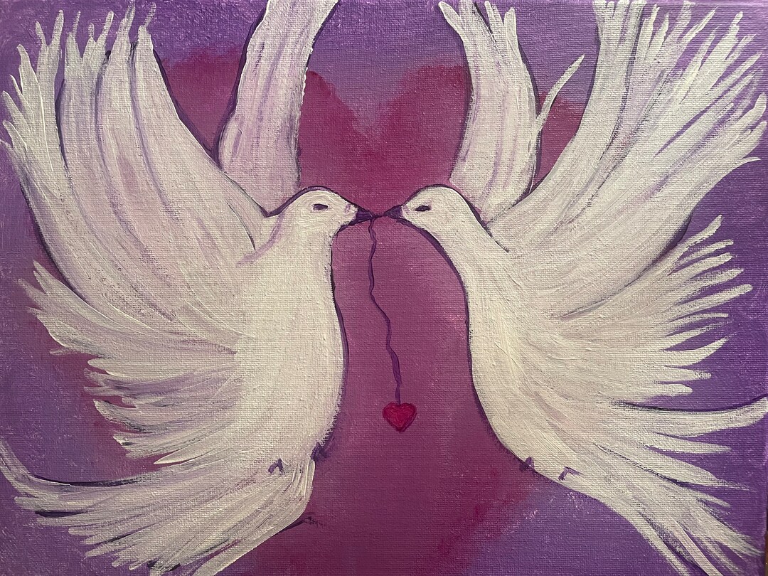 Giclée, Doves, Art, Home Décor, Birds, Love, Unique, Inspirational, Art ...