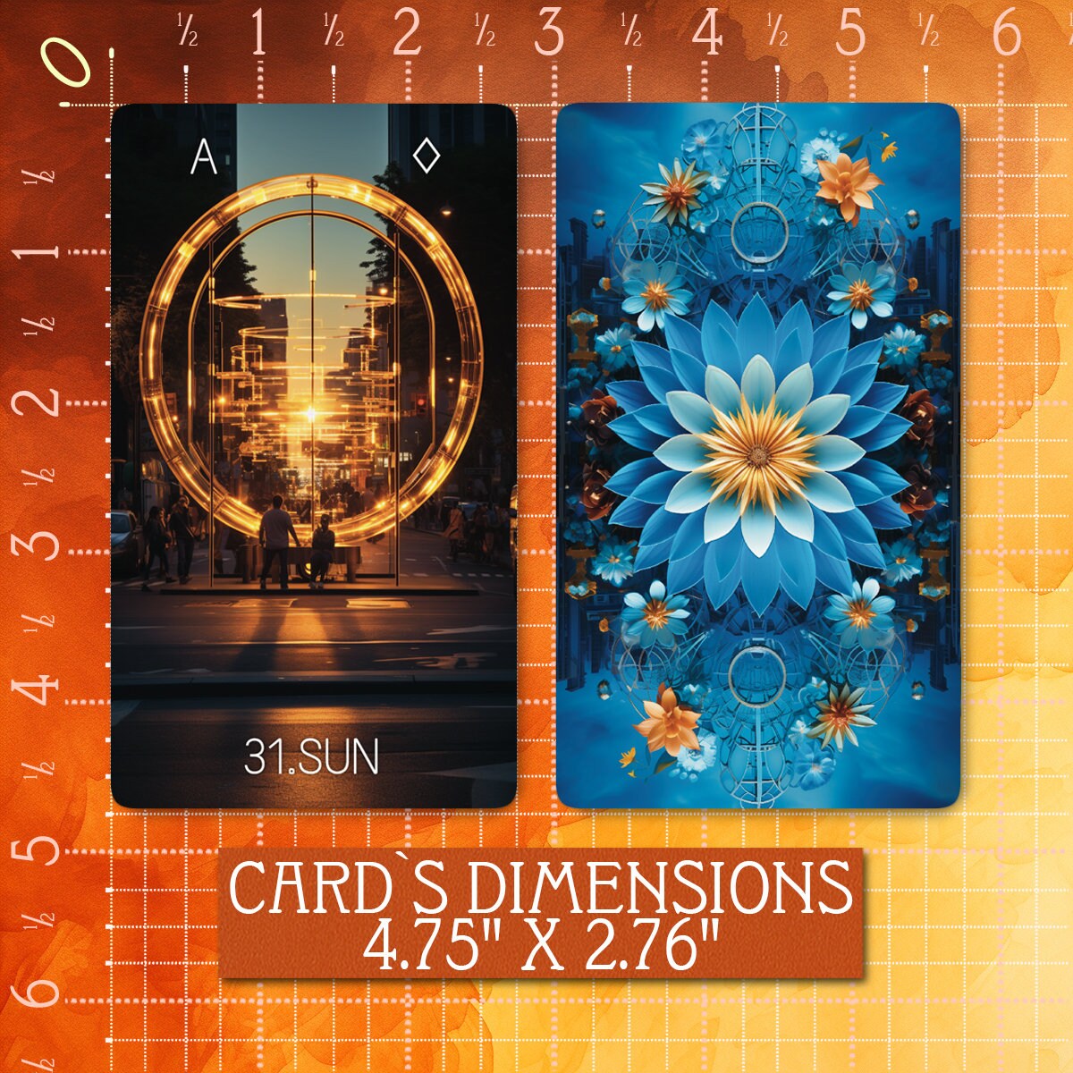 OMNITO Lenormand Urban Oracle Wisdom Cards for Love and Life Modern 36 ...