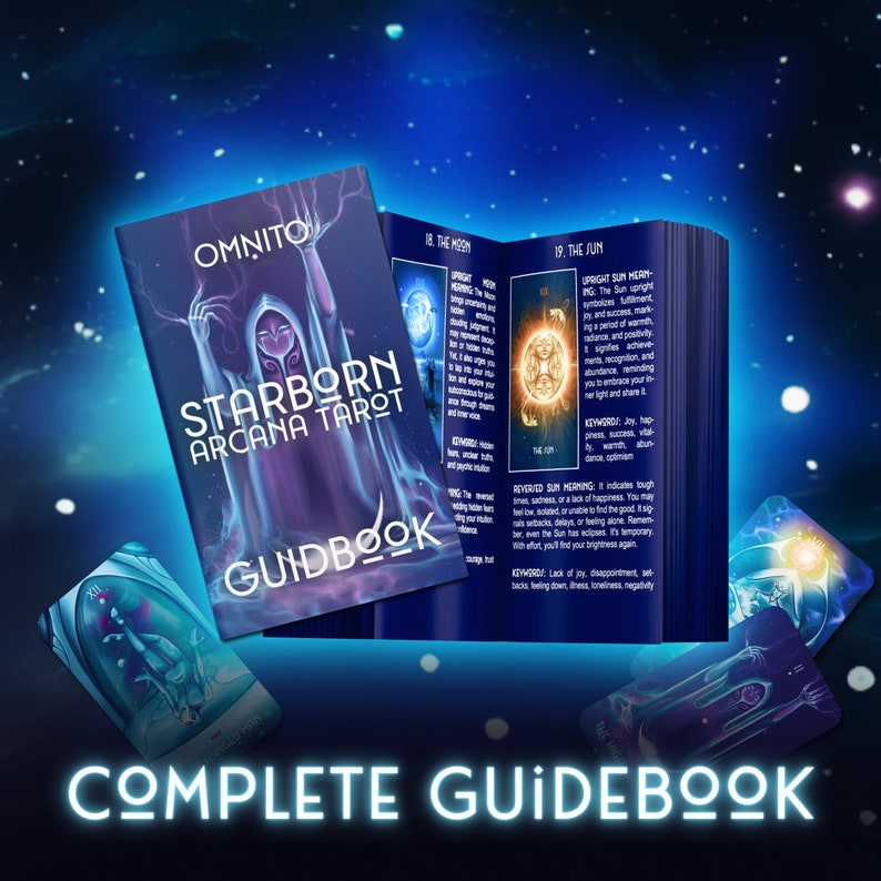 Starborn Arcana Tarot Card Deck With Guidebook - Etsy