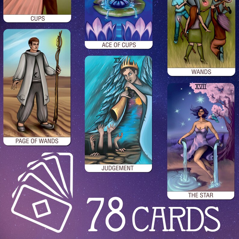 Idylls 78 Tarot Card Set | Pocket-sized (4.13" X 2.3") | Fortune ...