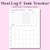 Daily Food Journal, Printable Daily Meal and Task Tracker Dairy, Food ...