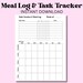 Daily Food Journal, Printable Daily Meal and Task Tracker Dairy, Food ...