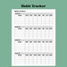 Printable Habit Tracker PDF, Daily, Weekly, Monthly Goal Setting ...