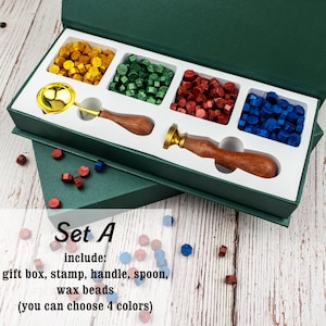 Custom Wax Seal Stamp Kit, Any Logo Can Be Customized, Personalized Wax ...