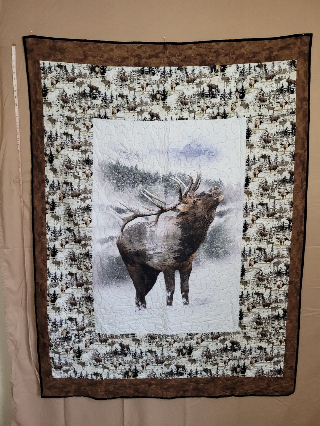 Large Elk Quilt - Etsy