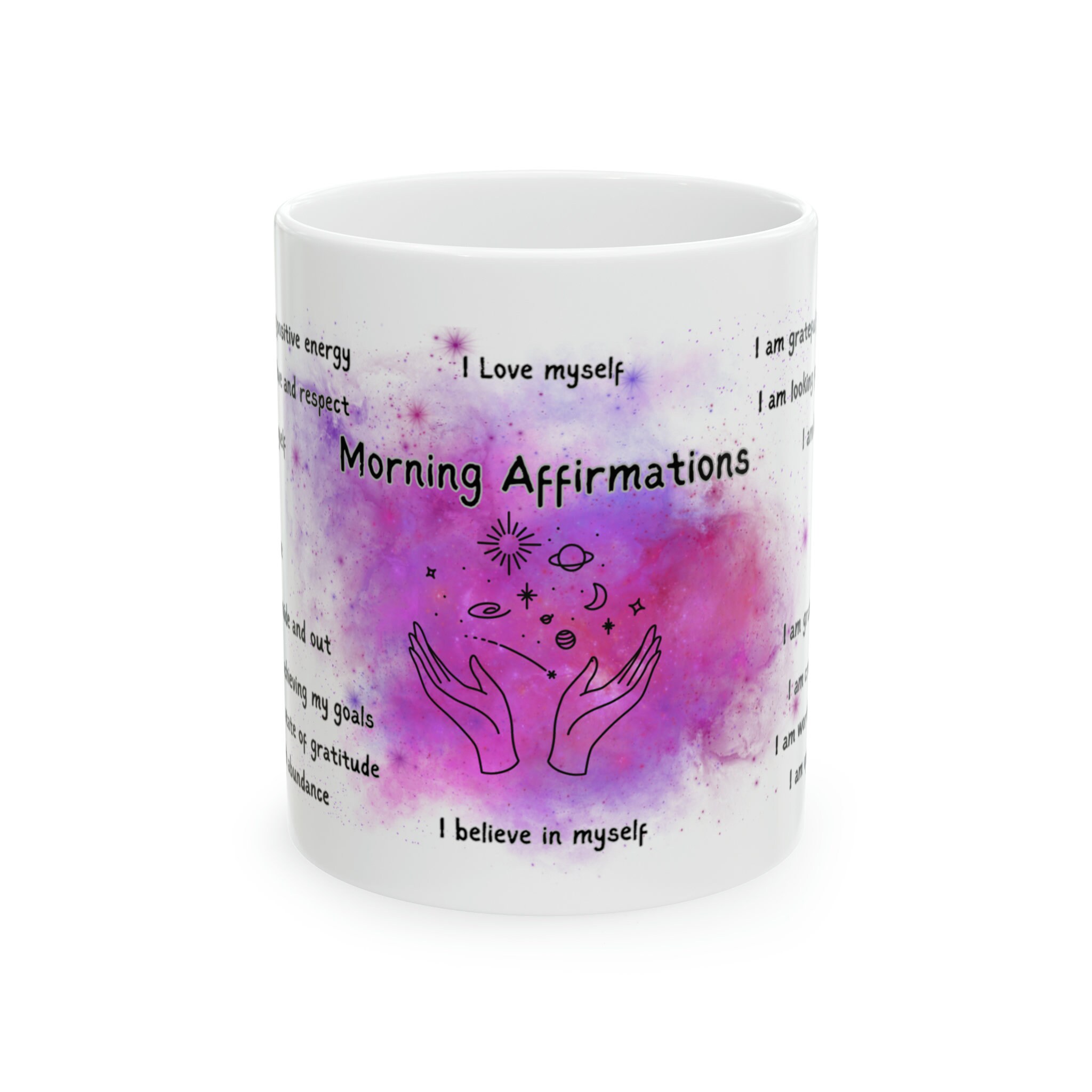 I Am Affirmations Mug 11oz Empower Your Morning and Watch Positivity ...