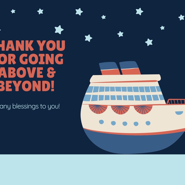 Thank You for Cruise - Etsy